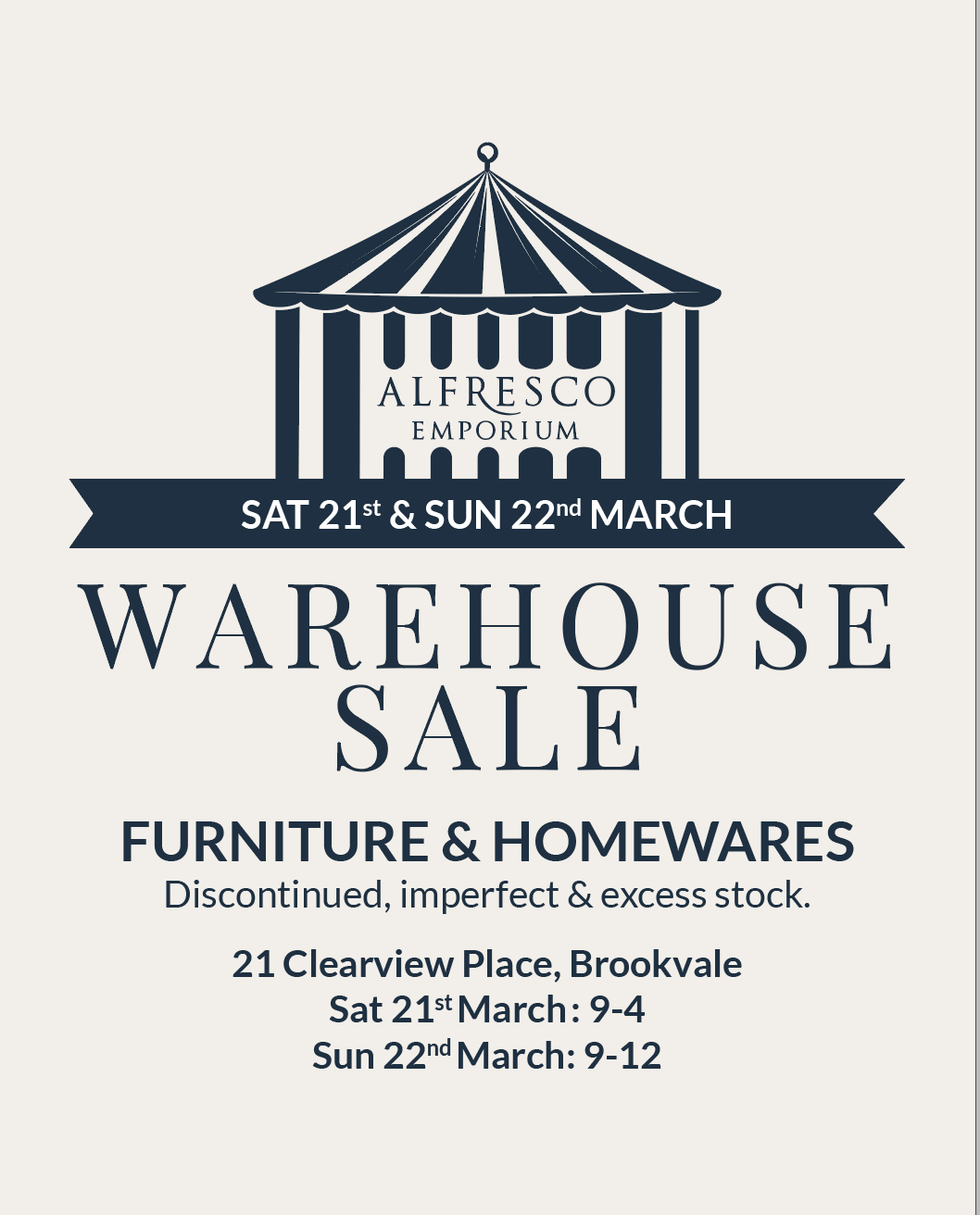 Alfresco Emporium Warehouse Sale - Northern Beaches Mums